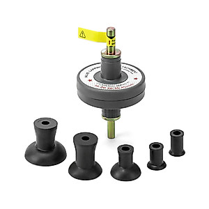 QWORK Valve Lapping Tool Kit, Universal Valve Lapping Attachment Tool for Grinding Small Engine, 5 Suction Plates, 1000rpm to 1250rpm
