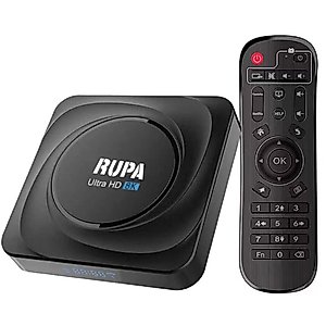 8K Android TV Box 11.0, RUPA Smart TV Box RK3566 4-Core 64 Bits, 4GB RAM 32GB ROM Android Box with 1000M LAN Dual WiFi 2.4G/5G, Support 8K/6K/4K 3D BT4.0 USB 3.0 Android TV Box