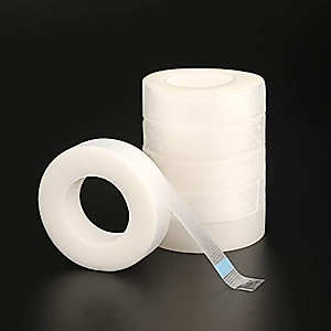 GCQQ Lash Tape for Eyelash Extensions, 9 Rolls Micropore Tape, Eyelash Tape for Lash Extensions, Makeup, 0.5" x10 Yards, Individual Package(Clear)