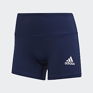 adidas Women's 4 Inch Shorts, Team Navy Blue/White, Medium