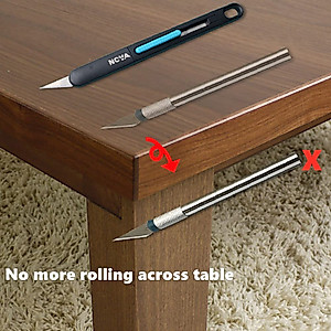 Nova 121PCS Premium Craft & Hobby Knife Set, 1 Precision Knife with 120 SK2 #11 Hobby Blade Refill, Combination of Safety Art Knife and Sharp blades for Leather Art, Scrapbooking, Foam, Clay, Carving.