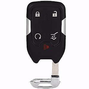 ANGLEWIDE Car Key Fob Keyless Entry Remote SHELL CASE Replacement for 17 for GMC DENALI XL (FCC 13508275) 5 Buttons 1pad