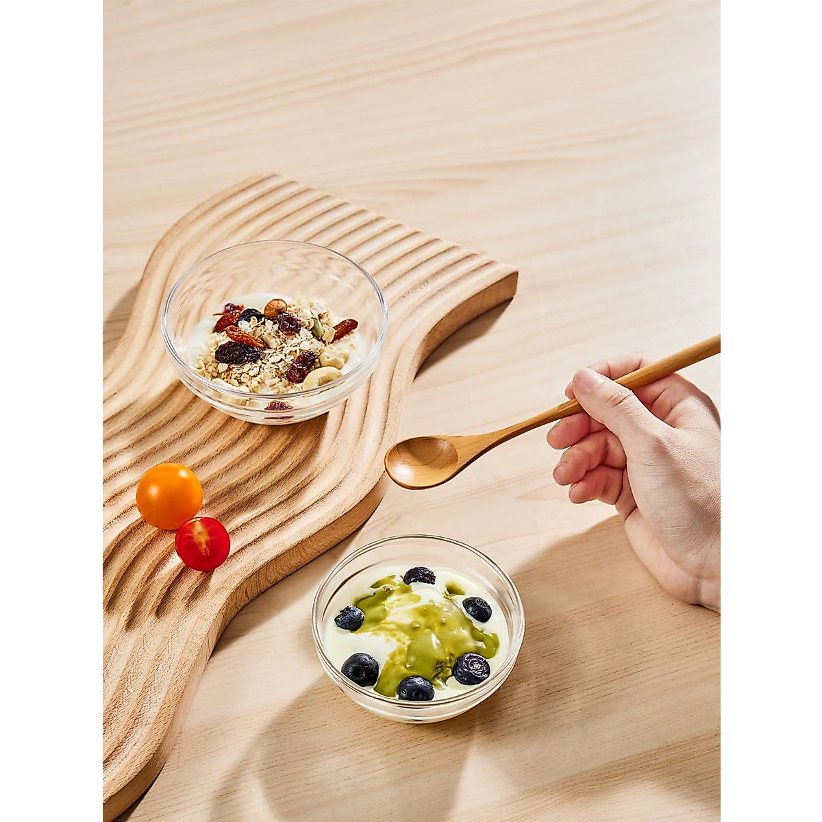 Sweejar 3 inch Small Glass Dipping Bowls set, 3 oz Dipping Sauce Bowls/Dishes, Mini Sauce Bowls for Ketchup, Soy, BBQ, Sushi, Party, 9 pack