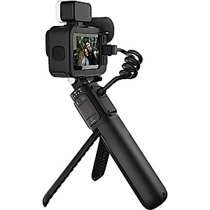 GoPro HERO11 Black Creator Edition - Includes Volta (Battery Grip, Tripod, Remote), Media Mod, Light Mod, Waterproof Action Camera + 64GB Card, 50 Piece Accessory Kit and 2 Extra Batteries