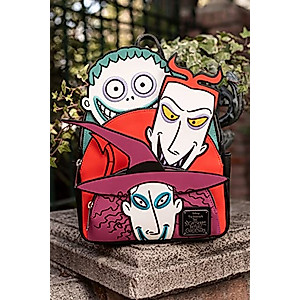 Loungefly Disney Nightmare Before Christmas Glow in the Dark Lock Shock and Barrel Mini Backpack