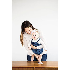 Pearhead Linen Baby Memory Book and Clean-Touch Ink Pad, Gender-Neutral Baby Accessory, Baby Milestones Photo Album, 50 Fill In Pages, New and Expecting Parents, Linen Ivory