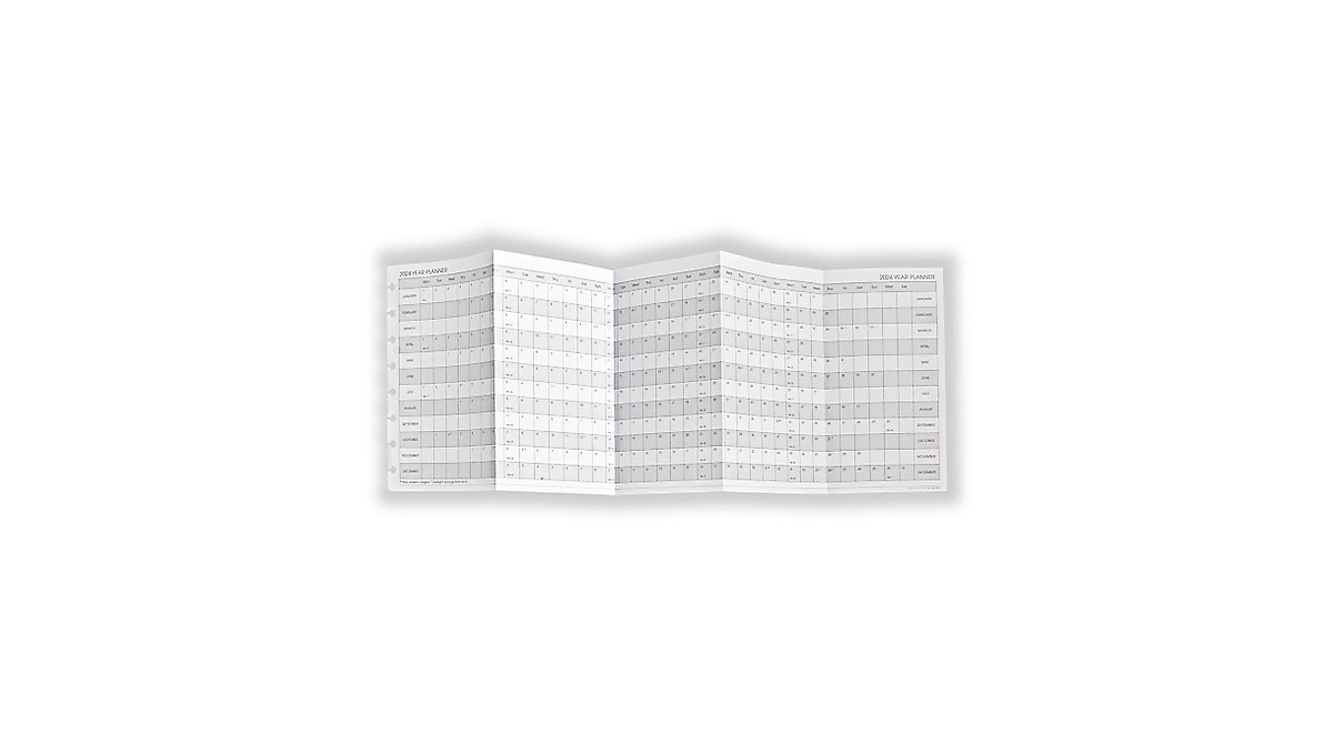 Levenger Circa Monthly Tabs & Pullout Calendar for 2024