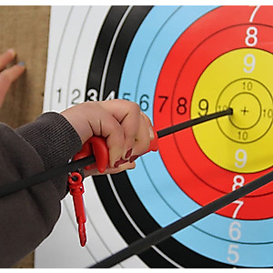 Traditional Hand-Made Straw Archery Target, 19.6 * 19.6 Target with Rope Handle Paper and Archery Accessory Tools for Home Outdoor Shooting Practice (2-Layer)