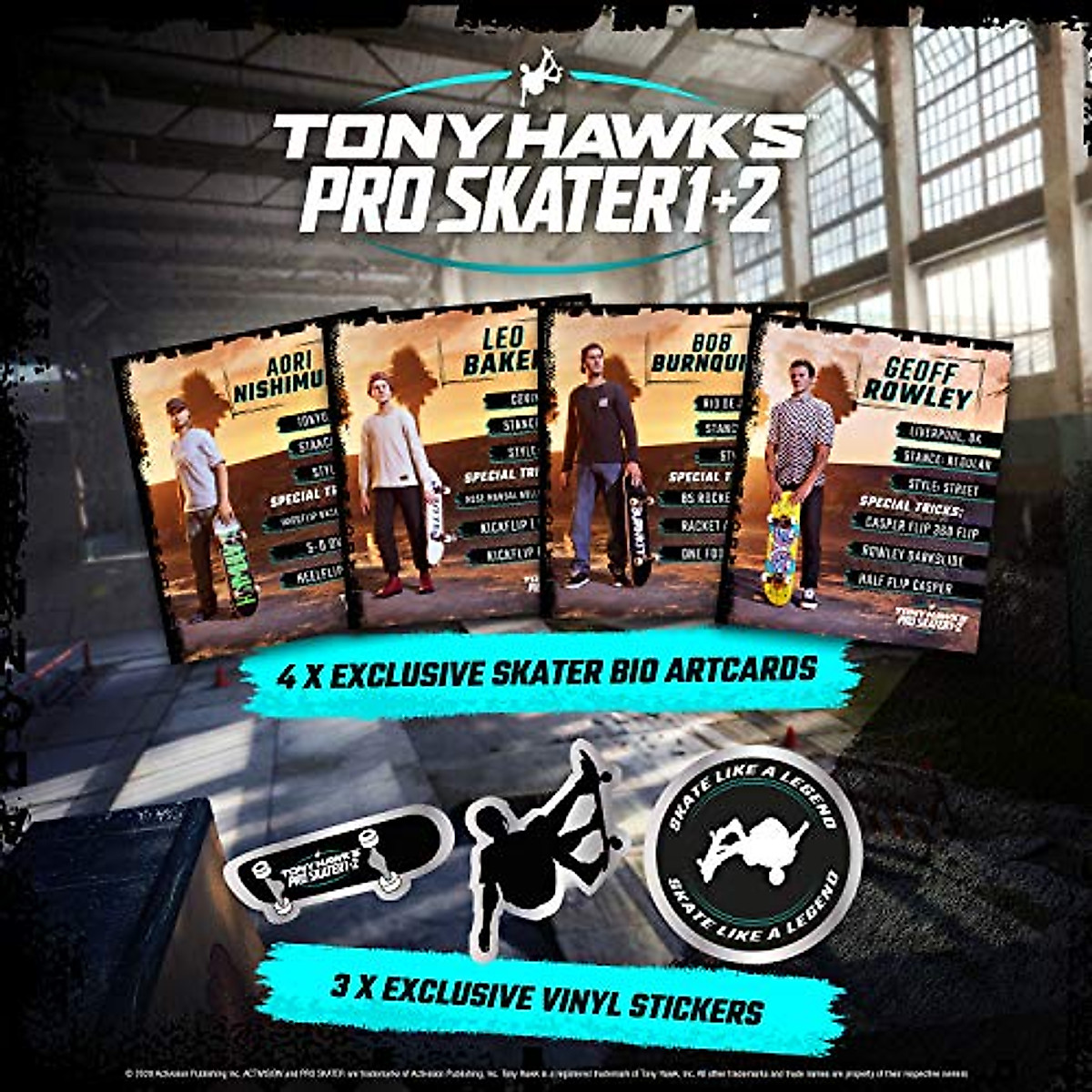 Tony Hawk's Pro Skater 1 + 2 (PS4) (Amazon.co.uk Exclusive)