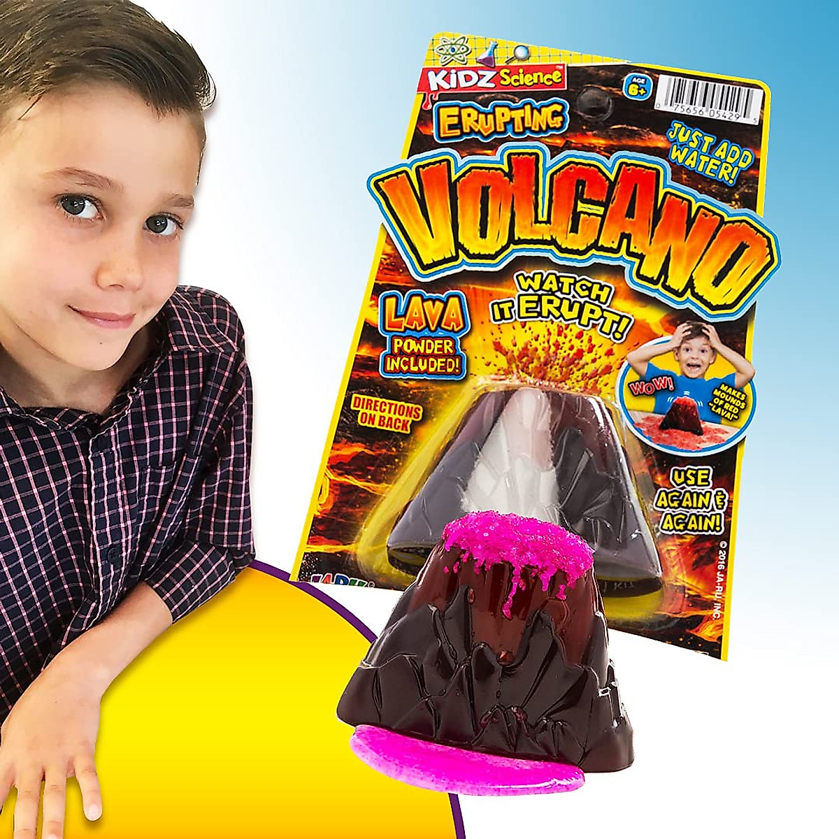 2CHILL Kidz Science Erupting Volcano Toy (12 Volcano Toys). Science Kits Lab Experiment Preschool Learning like STEM Toy for Kids. Fun Volcano Beaker Party Favors Birthday Gifts Easter Basket.5429-12p