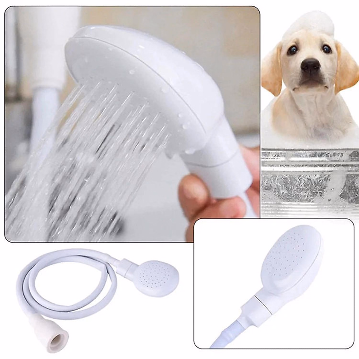 Sink Spray Rubber Hose, Sink Hose Attachment for Faucet Portable Sink Hose Faucet Sprayer, Shampoo Sprayer Hose for Dog, Pets, Bathing Baby, Washing Hair, Rinsing Vegetables.