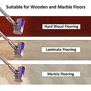 PULINKAI Quick-Release Soft Roller Cleaner Head Accessory Attachment Replacement for Dyson V7 V8 V10 V11 V15 SV10 SV11 Vacuum Cleaner with LED Indicator