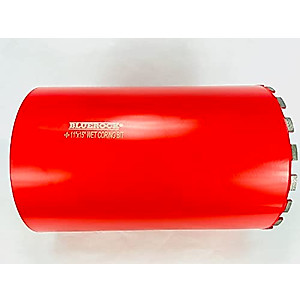 11" Inch Diamond Wet Core Drill Bit 1-1/4” Threaded by BLUEROCK Tools for Concrete Rebar Asphalt Brick Rock Masonry Hole Barrel Coring