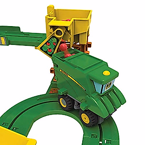 John Deere Tomy Big Loader Motorized Toy Train Set with Tractor & Magical Farm for Kids Fun Playtime, Multi