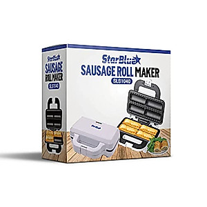 Sausage Roll Maker by StarBlue with FREE Recipe ebook – Make 4 Quick and Delicious Breakfast Sausage Rolls and Snacks in Minutes AC120V 60Hz 850W