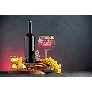 51th Birthday Gifts For Women, Her - Vintage 1973 51th Birthday Decorations For Women - Best 51 Year Old Gifts Ideas For Wife, Mom, Sister, Friends - Turning 51 Presents For Female - 22 Oz Wine Glass