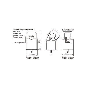 YHDC Hall Split core Current Sensor HSTS016L 150A/2.5±0.625V 1%