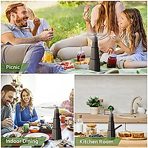 Fly Fans for Tables, Fly Fan for Outdoor Tables, Fly Repellent Outdoor Indoor Keep Flies Away, Portable Table Top Fly Spinner for Home Party Picnic