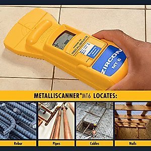 Zircon MetalliScanner MT6 Professional Metal Detector,Yellow,12.17 x 8.23 x 3.58 inches