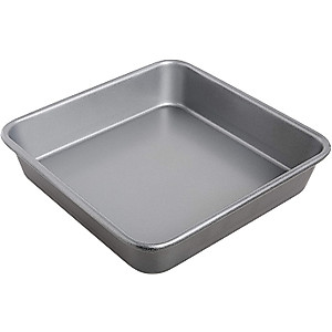 Cuisinart 9-Inch Chef's Classic Nonstick Bakeware Square Cake Pan, Silver & AMB-15BS 15-Inch Chef's Classic Nonstick Bakeware Baking Sheet, Silver