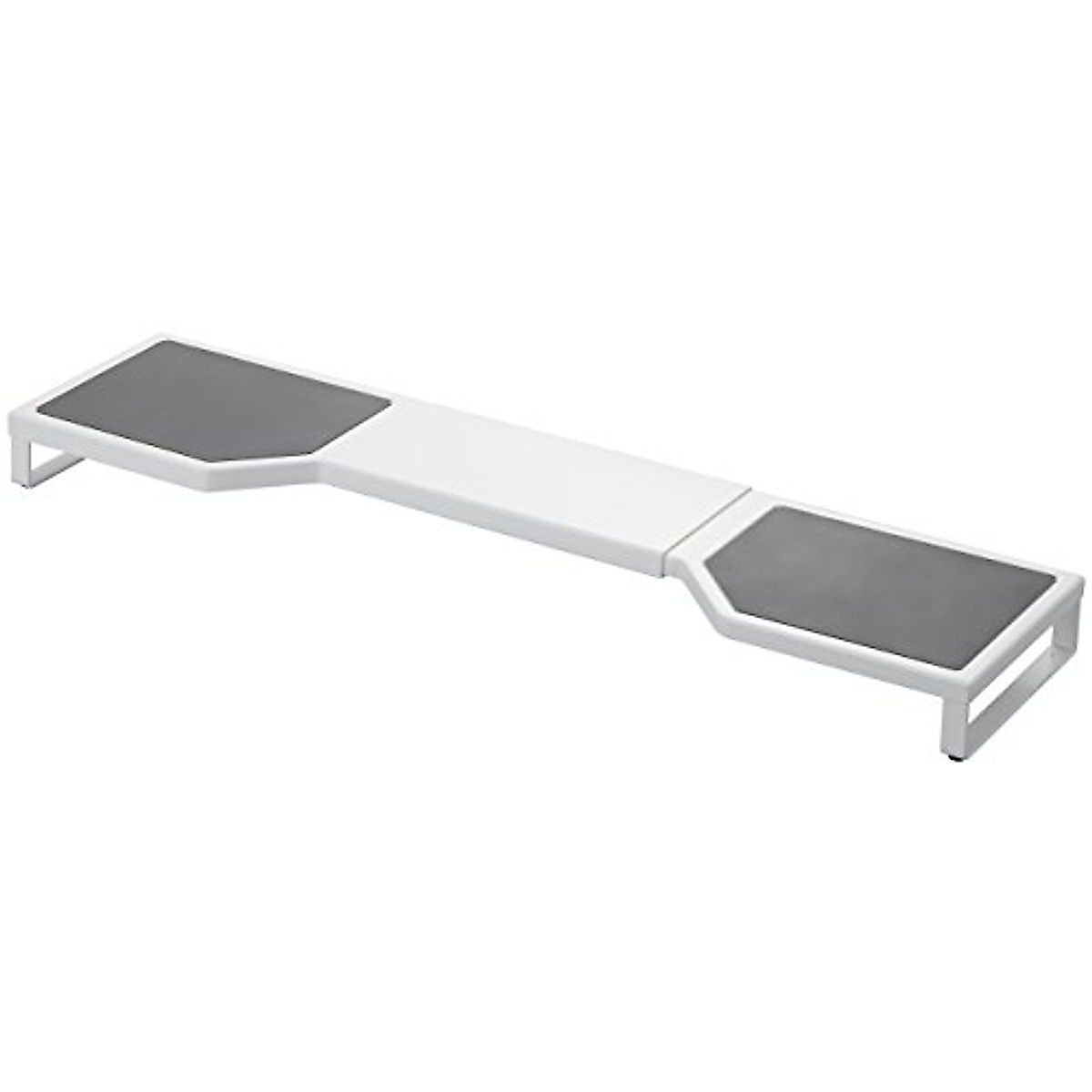 Yamazaki Home Expandable Stovetop Rack, 31.5 in L x 22 lb Capacity, Steel and Silicone