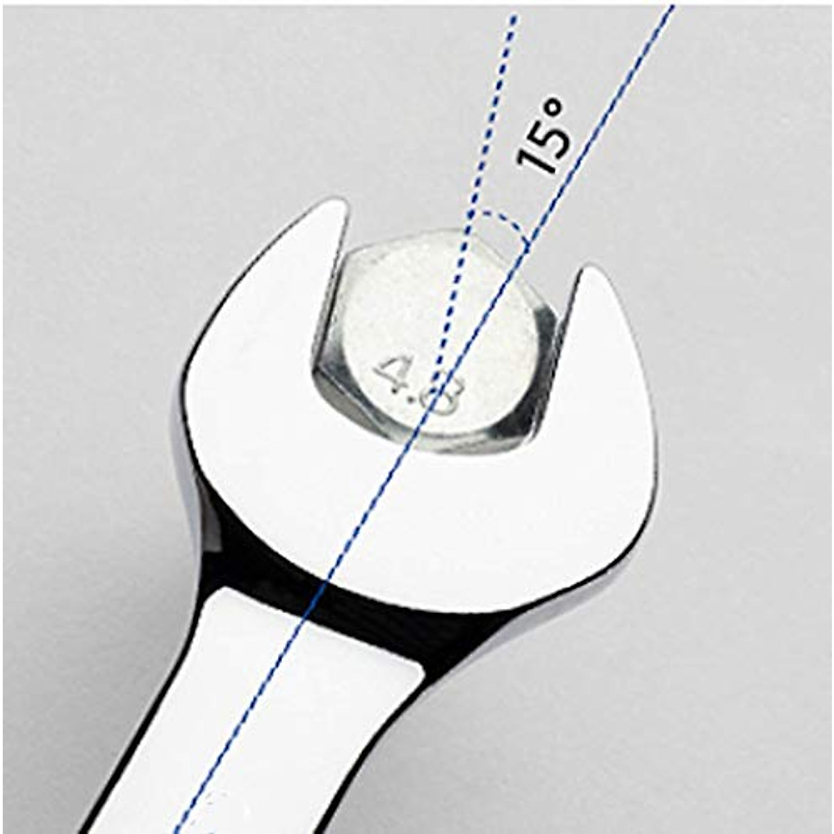 FLZOSPER 3/4 inch SAE Flex-Head Geared Ratchet Wrench,Box End Head 72-Tooth Ratcheting Combination Wrench Spanner
