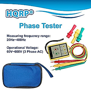 HQRP 3 Phase Sequence Rotation Tester LED Indicator Detector Checker