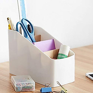 UXZDX 1PC Creative Wood and Desktop Storage Basket Multi-Compartment Storage Box Detachable Slot Style Organizer for Home Offi