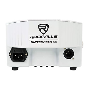 RockvilIe BATTERY PAR 50 White Church Stage Design Rechargeable Wash Up-Light
