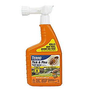 Terro T1240 Tick and Flea Yard Spray, Orange