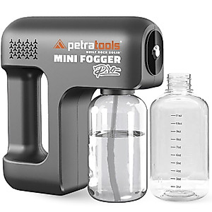 PetraTools Mini Fogger Pro - Two Sprayer Bottle, Mini Fogger Machine, Plant Atomizer, Fogger for Plants, Water Mister Sprayer for Pest Control for Indoor Plants & Outdoor Plants (Includes 2nd Bottle)