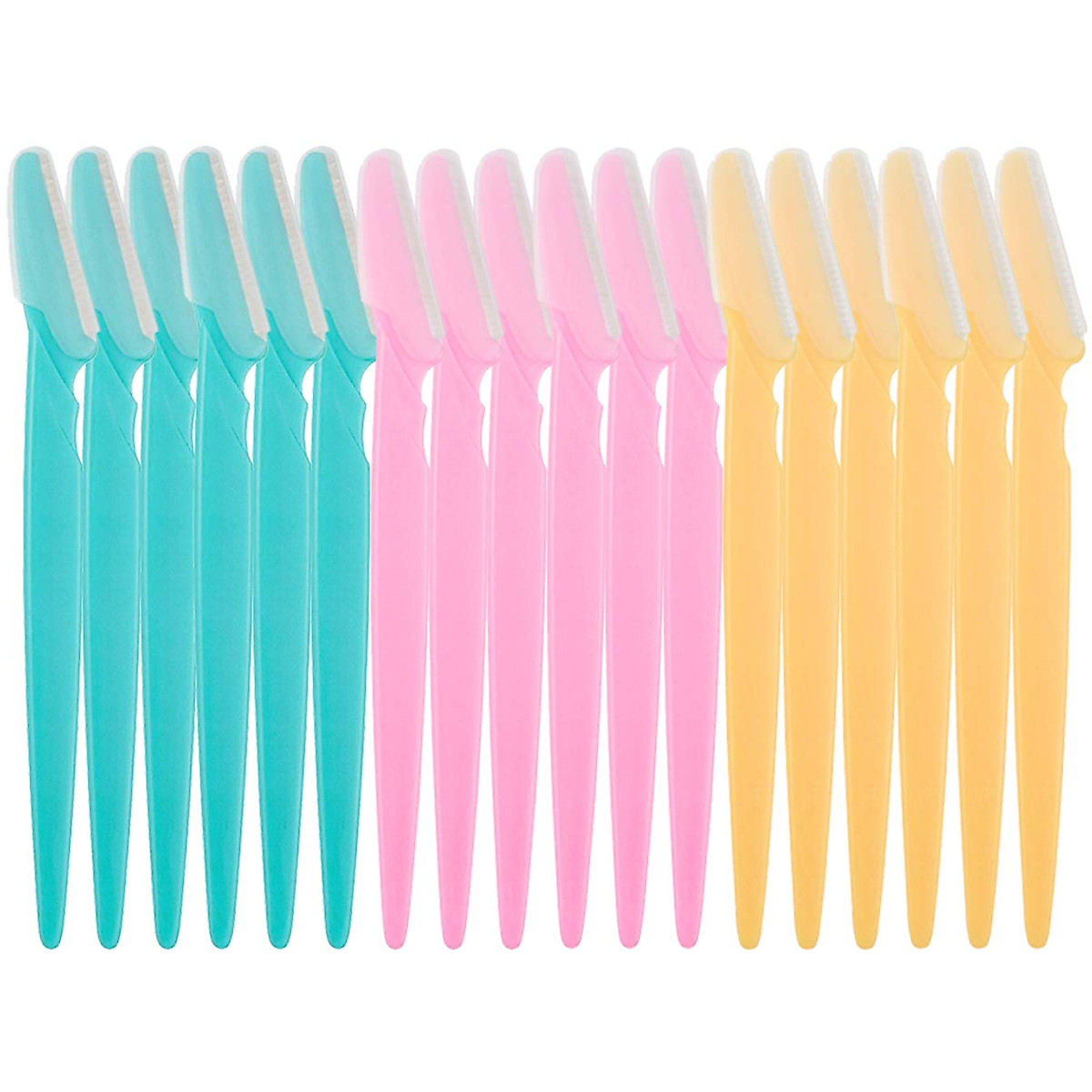 18 Pcs Eyebrow Razors Shaper, Safety Facial Hair Remover Face Shaver Trimmer, Exfoliating Dermaplaning Tool for Women and Men