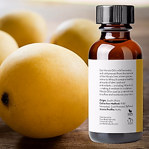 Pure Body Naturals Marula Facial Oil, 1 Fluid Ounce - Cold-pressed, Refined Luxury Beauty Oil for Face and Hair - Vegan, Gluten-free and 100% Natural