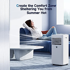 Portable Air Conditioners, 10000 BTU Portable AC for Room up to 450 Sq. Ft., 3-in-1 AC Unit, Dehumidifier & Fan with Digital Display, Remote Control, Window Installation Kit, 24H Timer, Sleep Mode
