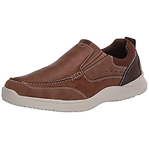 Nunn Bush Men's Conway Slip-On Moccasin Toe with Comfort Gel Loafer, Tan, 13 Wide