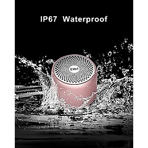 EWA A106 Portable Mini Bluetooth Speaker, Enhanced Bass and High Definition Sound, Portable Design, for iPhone, iPad,Nexus,Laptops and More (Rosegold)