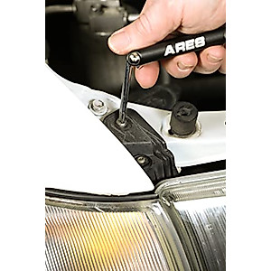 ARES 44000-10-Piece Tamper-Proof Folding Star Key Set - Sizes Include T-6 to T-30 - Corrosion-Resistant CR-V Steel Construction