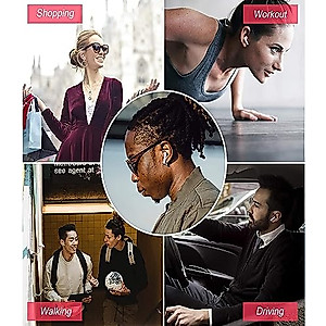 Wireless Earbuds, Bluetooth Headphones with Microphone, IPX7 Waterproof, 35H Playtime, High-Fidelity Stereo Earphones,Compatible with Apple/iOS/Android,for Running/Fitness/Work - Pink