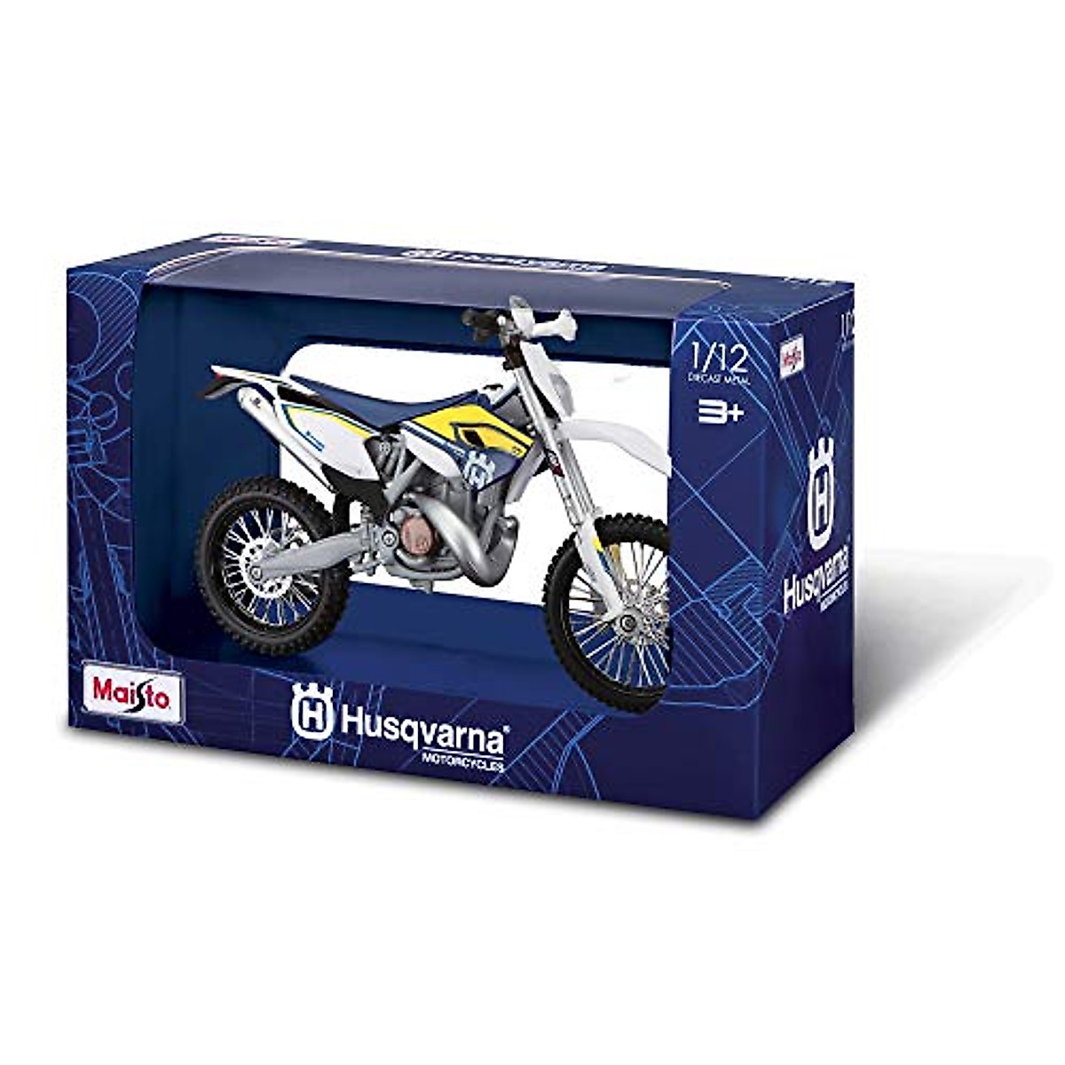 Maisto M32706 1:12 Motorbike-Husqvarna FE501, Assorted Designs and Colours
