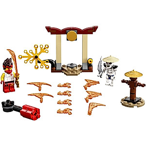LEGO NINJAGO Epic Battle Set – Kai vs. Skulkin 71730 Building Kit; Ninja Playset Featuring a Spinning Battle Toy, New 2021 (61 Pieces)