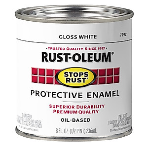 Rust-Oleum 7792730 Stops Rust Gloss Brush On Paint, 8 Fl Oz (Pack of 1), 8 oz, 12