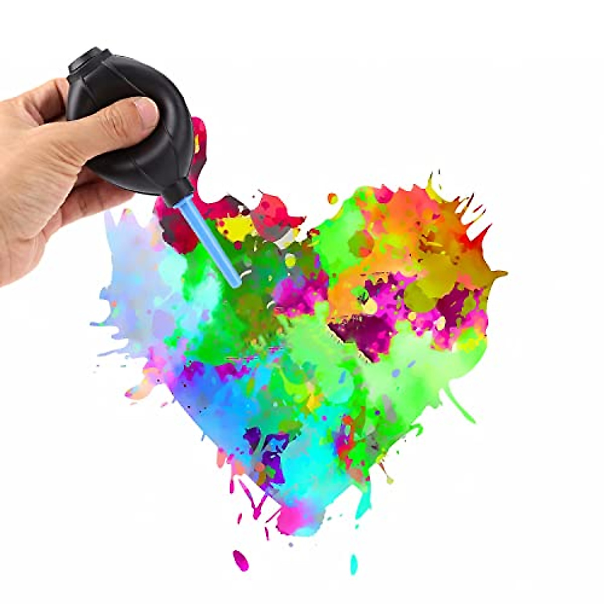 8 Pcs Alcohol Ink Blending Tool Set Including 6 Pcs Water Color Brush Pen 2Pcs Ink Air Blower for DIY Paint Tools Water Color Brush Pen Card Making Embossing Painting Rendering