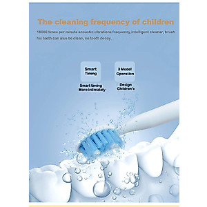 Carepik Kids Electric Toothbrush Set, Sonic Rechargeable Powered Toothbrush, Extra Soft Bristles, 2 Brush Replacement Heads, Cute Animal Cover, 3 Modes, Fun & Easy Cleaning for Age 3+ (Green)