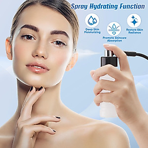 3 in 1 Diamond Microdermabrasion Machine, TopDirect Facial Skin Care Salon Equipment w/Vacuum & Spray (Strong Suction Power: 65-68cmhg)