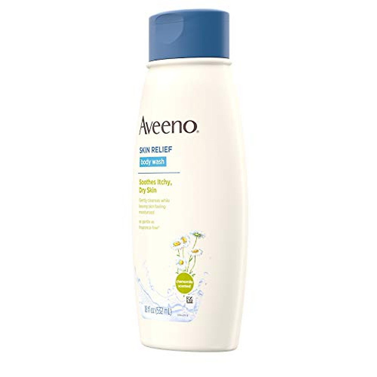 Aveeno Skin Relief Body Wash with Chamomile Scent & Soothing Oat, Gentle Soap-Free Body Cleanser for Dry, Itchy & Sensitive Skin, Dye-Free & Allergy-Tested, 18 fl. oz, Pack of 3