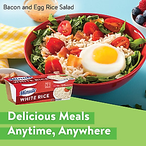 Minute Ready-to-Serve White Rice, Microwavable Rice Cups, 4.4-Ounce Cups, 2 Count, (Pack of 8)