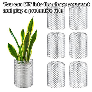 Evcitn Metal 6”x 40Ft Gutter Guard Mesh Roll,DIY Leaf Protection Cover Netting with 50 Fixed Cable Tie,Ideal for Preventing Leaves,Twigs and Debris from Clogging Gutters