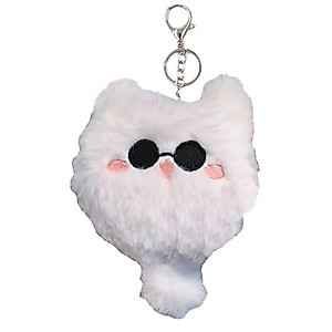 XNCOSER Anime JJK Satoru Keychain,Satoru Cosplay Keychain Cute Cat Keyring Cosplay Accessory Prop (01)