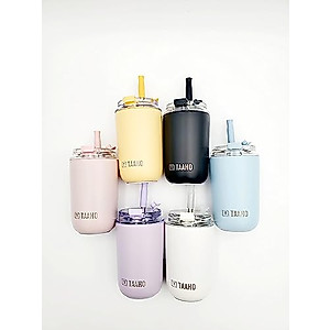 TAAHO 10 oz Tumbler Stainless Steel Vacuum Insulated Coffee Ice Cup Double Wall Travel Flask Tumbler, with Lid, BPA Free Tumblers Mug, Leak Proof Reusable Walled for Iced and Hot Drinks.PURPLE