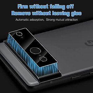 [3+2 Pack] Glass Screen Protector and Camera Protector, HD Clear 9H Tempered Glass Scratch Resistant, Fingerprint Unlock,Full Coverage，Bubble-Free for Google Pixel 7